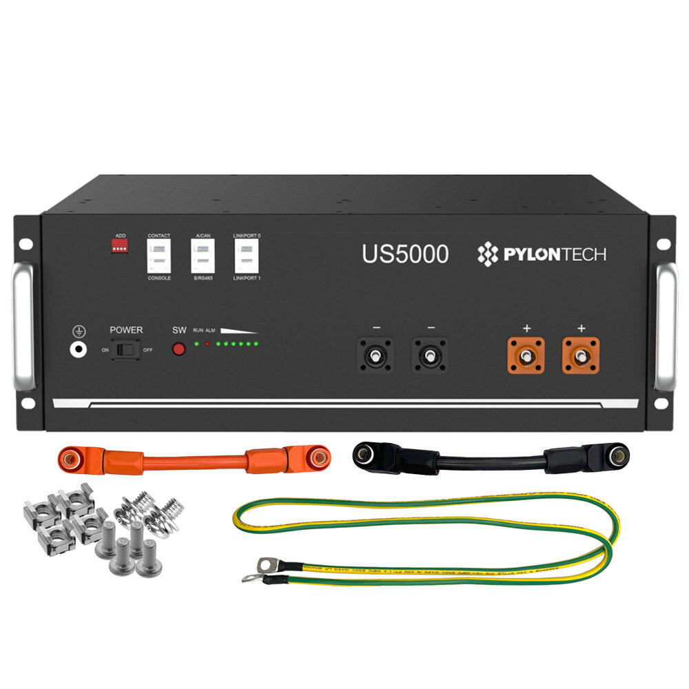 Pylontech US5000 4.8kWh LiFePO4 battery, home storage system
